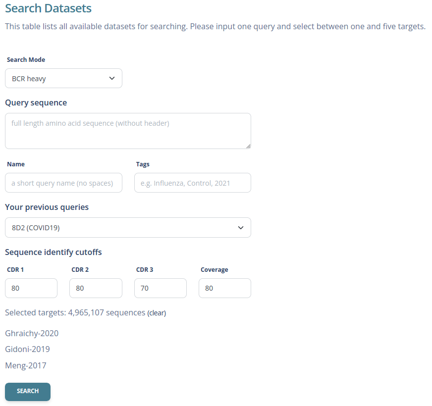 Searching BCR datasets — InterClone latest documentation